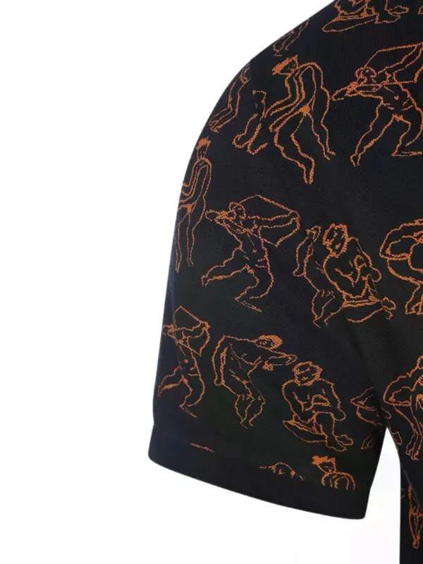 VIVIENNE WESTWOOD Graphic-print Polo Shirt - Black