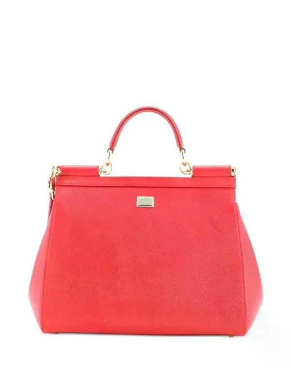 Dolce & Gabbana Miss Sicily Printed Leather Medium Satchel