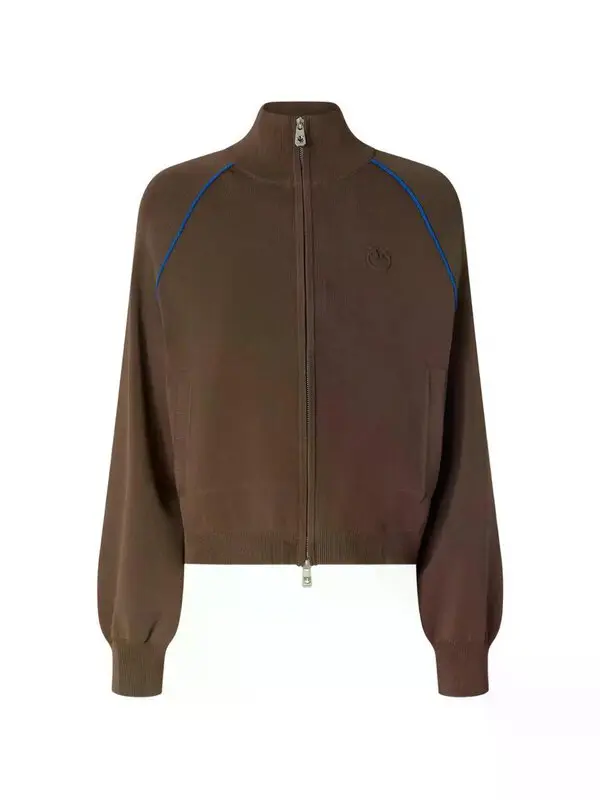 Pinko Piped Raglan-sleeve Jacket - Brown
