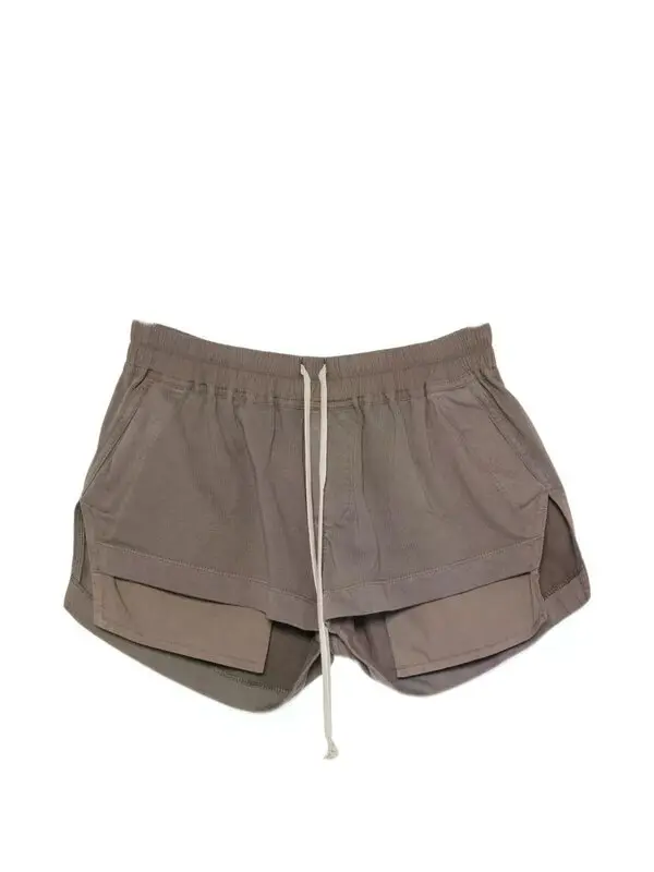 Rick Owens Cotton Layered-effect Drawstring Shorts