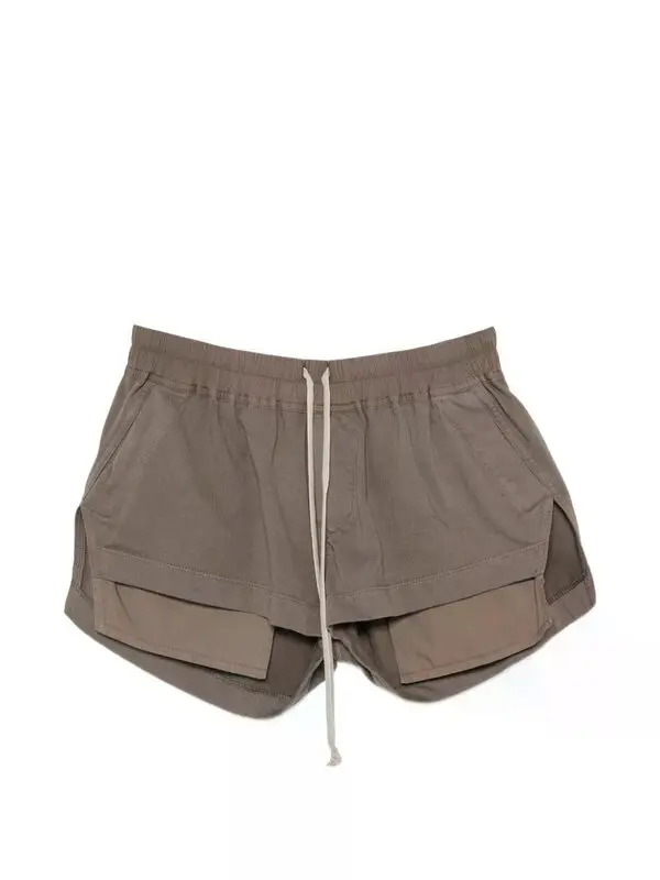 Rick Owens Drawstring Layered-effect Shorts - Brown