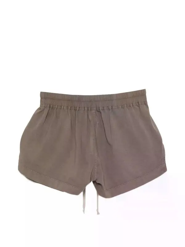 Rick Owens Cotton Layered-effect Drawstring Shorts - Brown