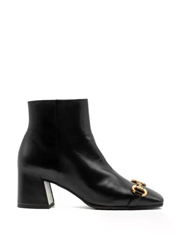 MARA BINI Horsebit-detail Leather Ankle Boots