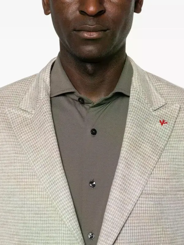 Isaia Houndstooth-pattern Blazer