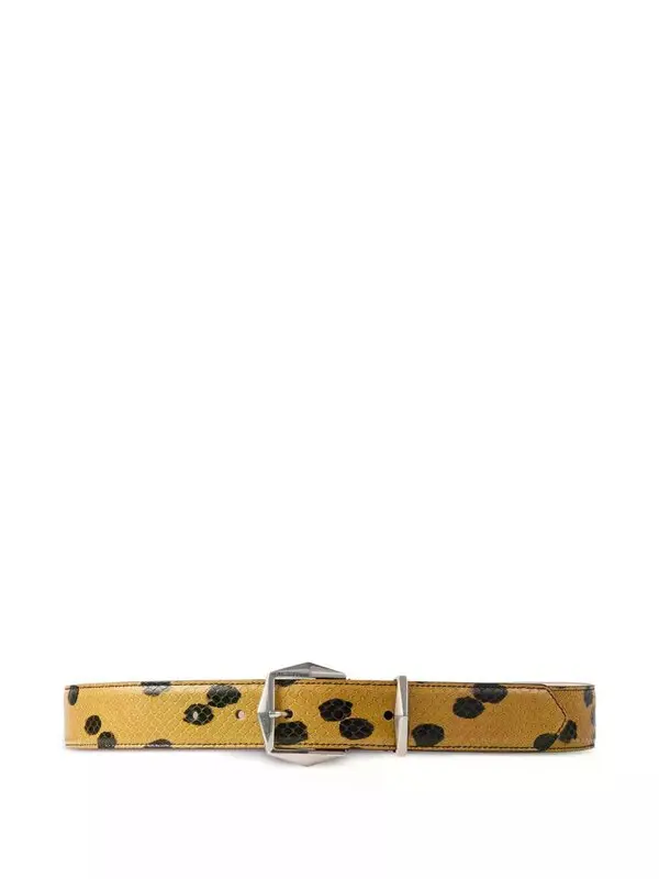 JIMMY CHOO Diamond Buckle Belt - Neutrals