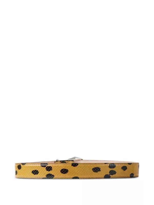 JIMMY CHOO Diamond Buckle Belt - Neutrals