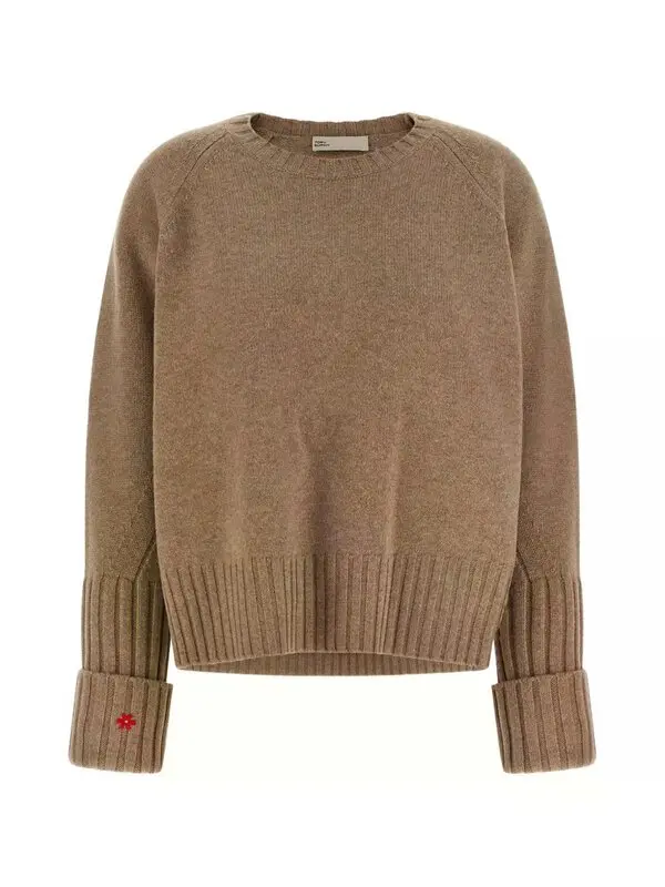 Tory Burch Merino Wool Sweater - Neutrals