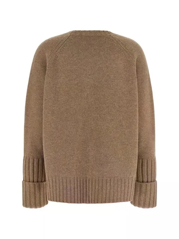 Tory Burch Merino Wool Sweater - Neutrals