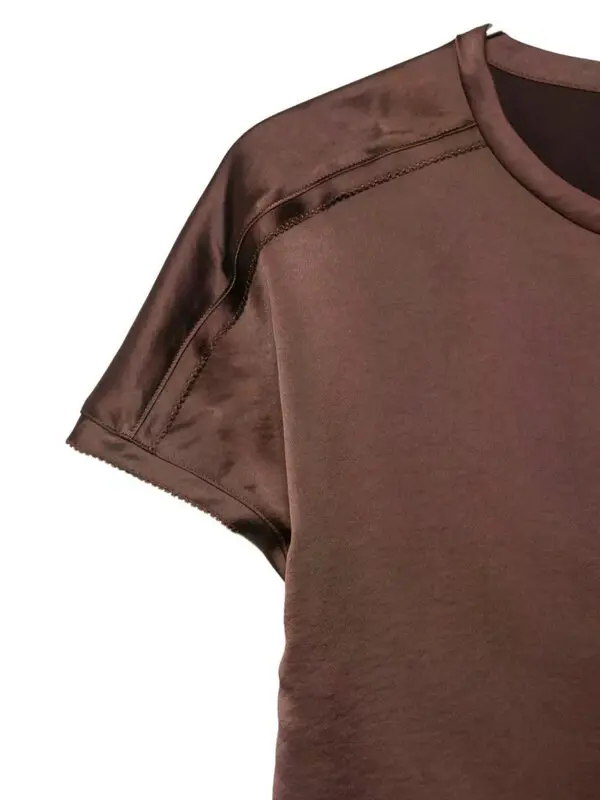 LUISA CERANO Satin-finish Panelled Top