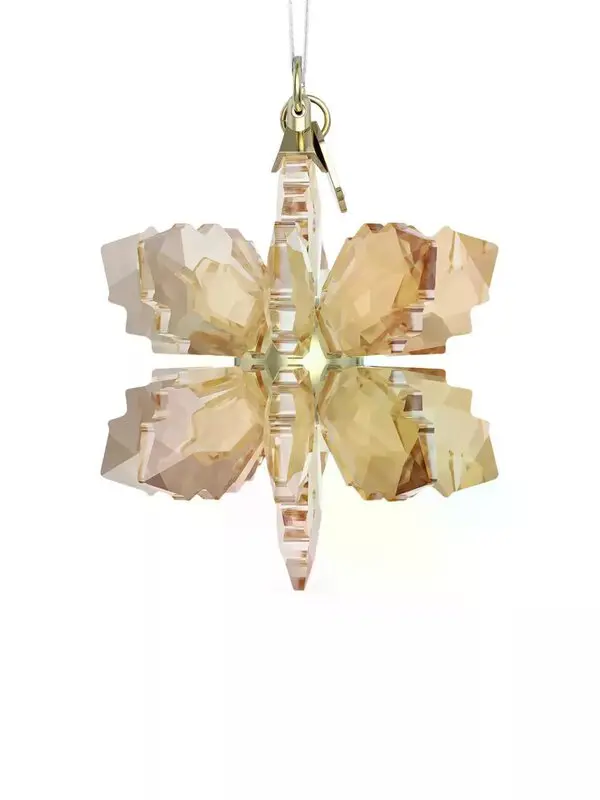 SWAROVSKI Annual Edition 3d Snowflake-motif Faceted Ornament - Neutrals