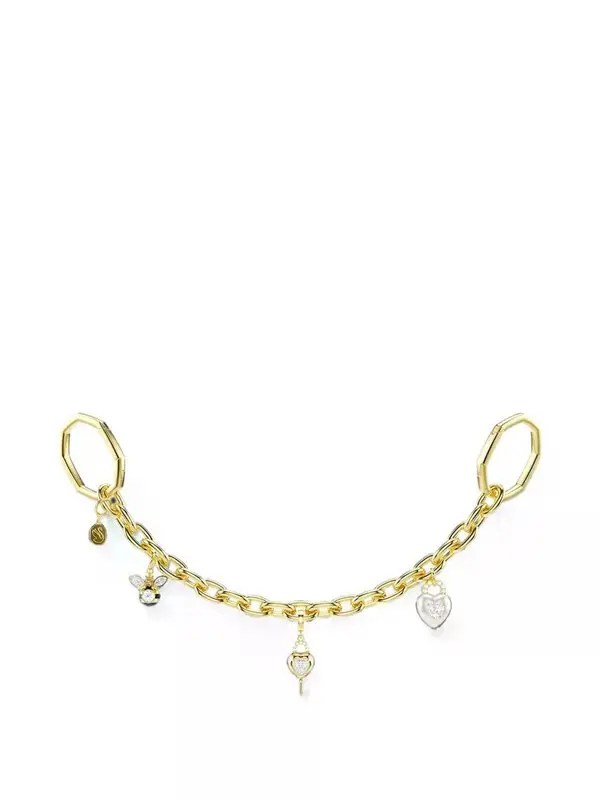 SWAROVSKI Idyllia Charm-embellished Chain Bag Strap - Gold