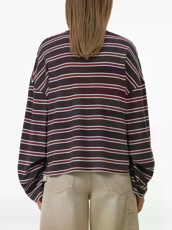 Closed Striped Long-sleeve Top