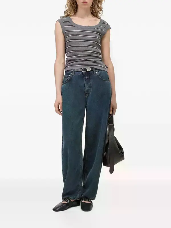 Closed Striped Cap-sleeve T-shirt