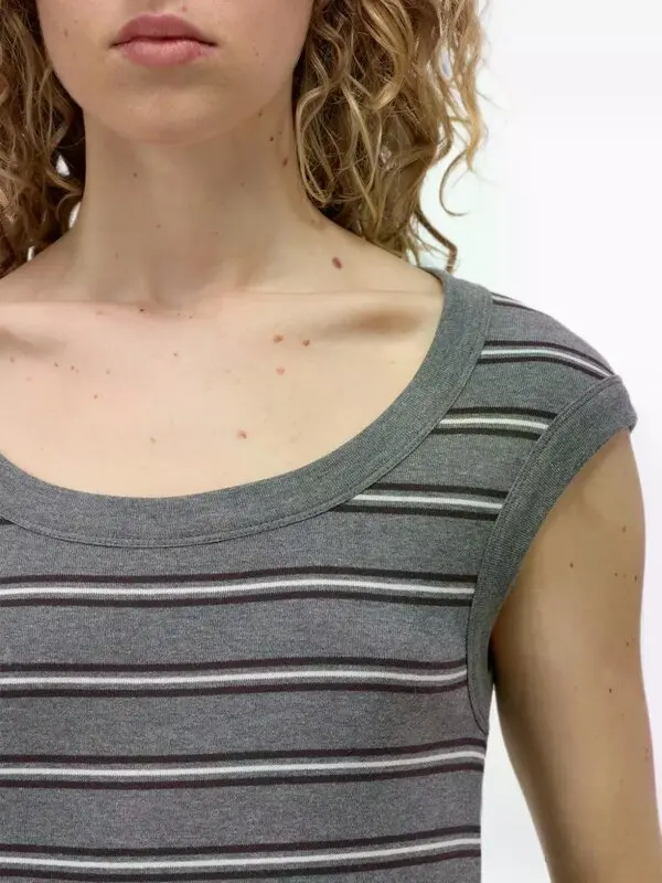 Closed Striped Cap-sleeve T-shirt