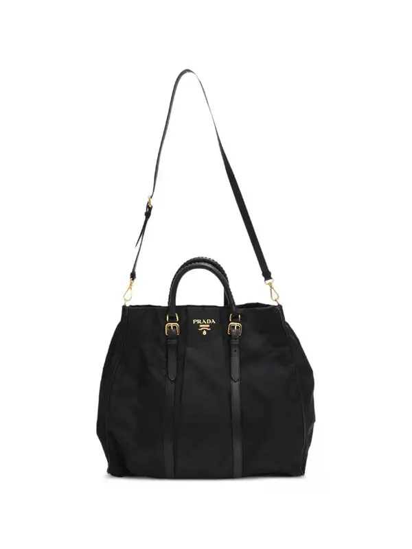 Prada Tessuto Shoulder Bag - Black