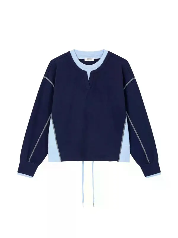 STUDIO TOMBOY Layered-style Drawstring Sweater