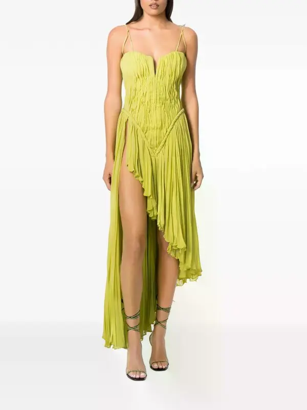 NORINA ST Alice Ruched Asymmetric Maxi Dress