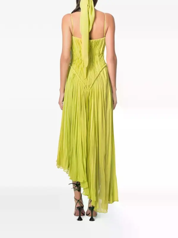 NORINA ST Alice Ruched Asymmetric Maxi Dress