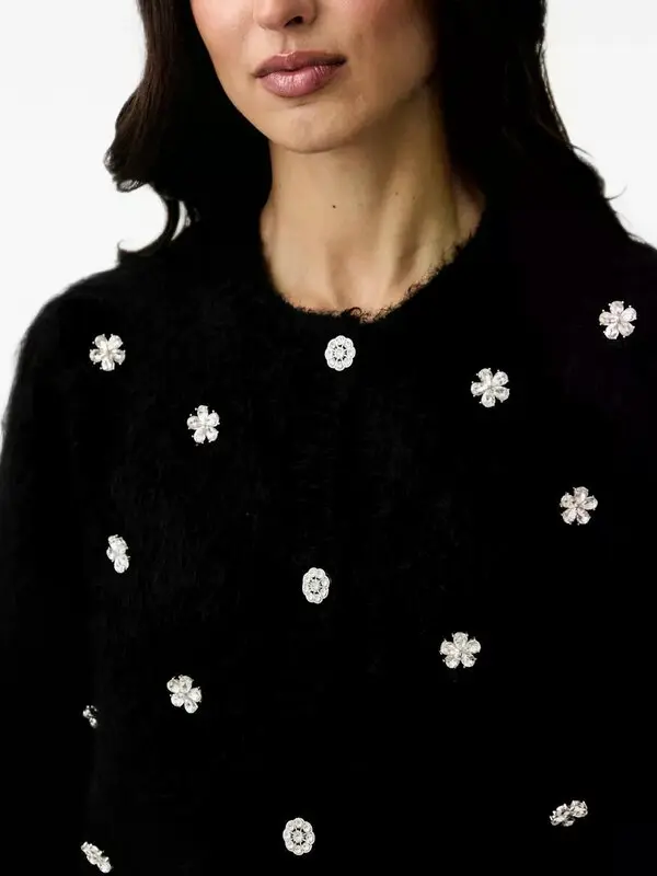 SILVIAN HEACH Crystal-embellished Fluffy Cardigan