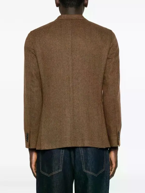 Boglioli Herringbone Wool Blazer