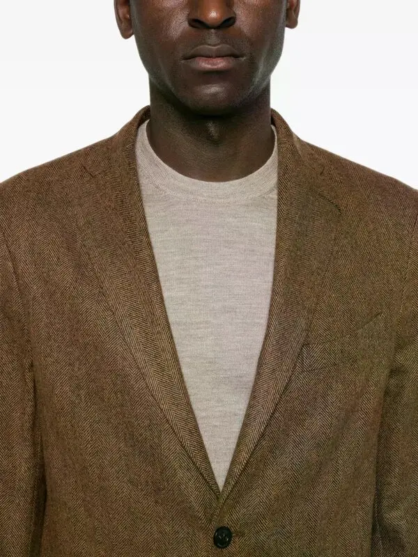 Boglioli Herringbone Wool Blazer
