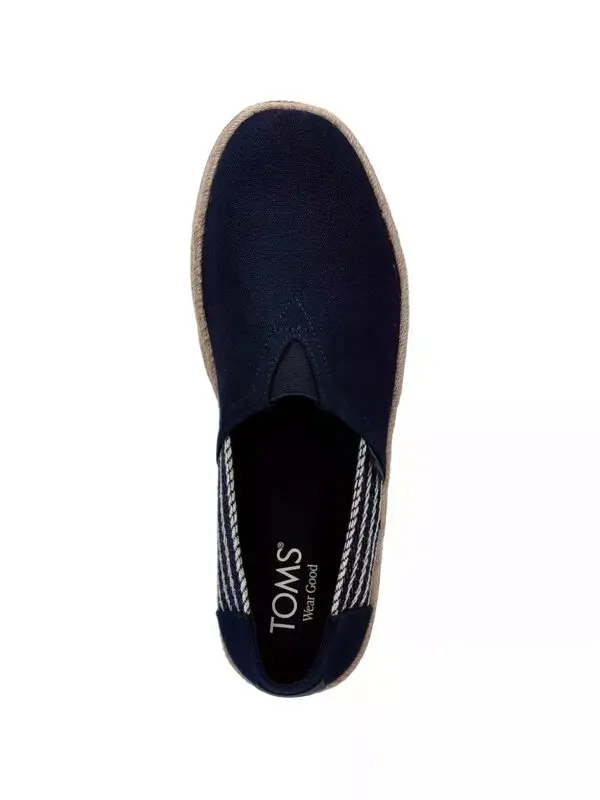 Toms Rope-trimmed Striped Espadrilles