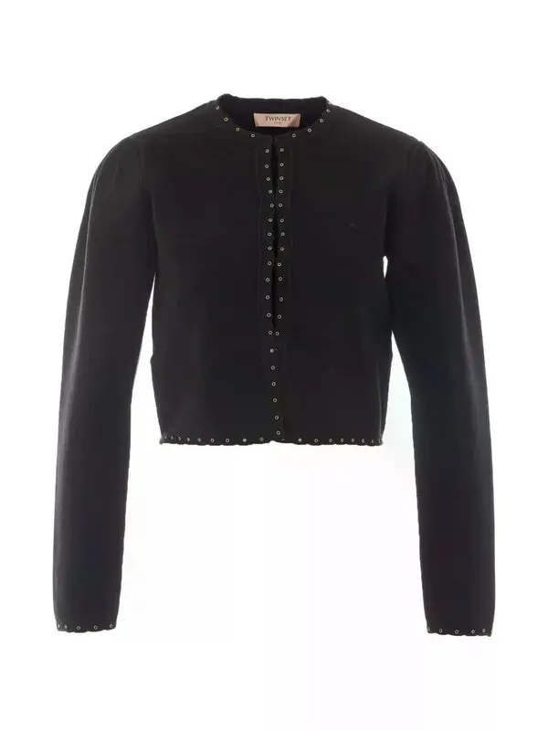 TWINSET Bead-embellished Cropped Cardigan