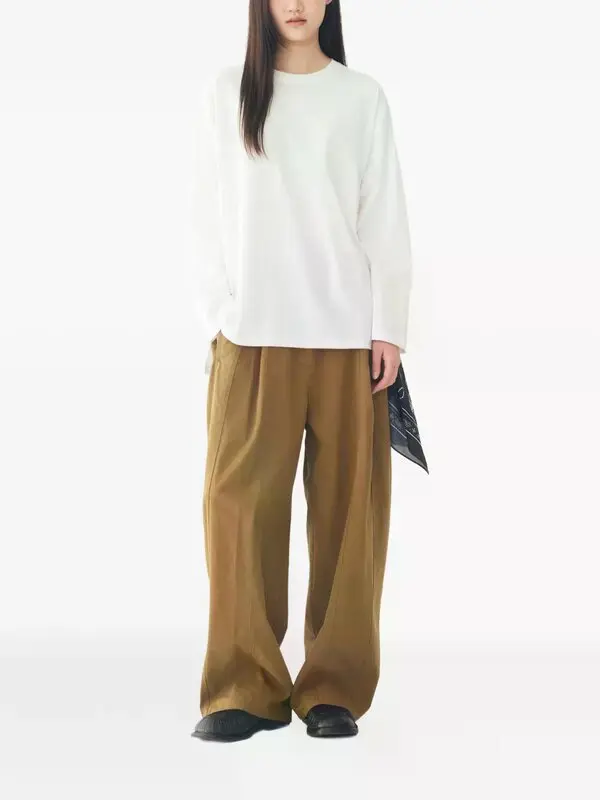 STUDIO TOMBOY Pleated Wide-leg Trousers