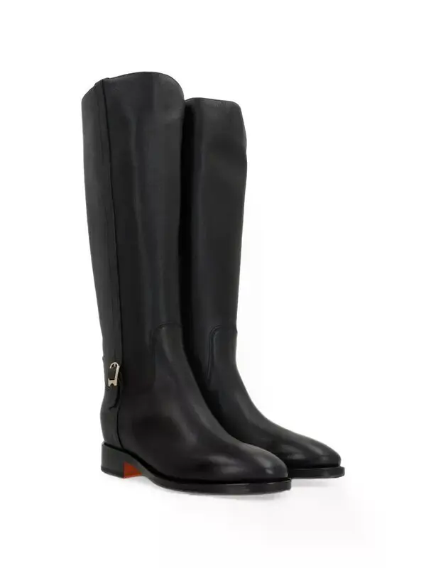 Santoni Buckle-detail Knee-high Boots