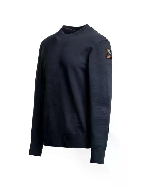 PARAJUMPERS Basic Braw Logo-patch Knit Pullover