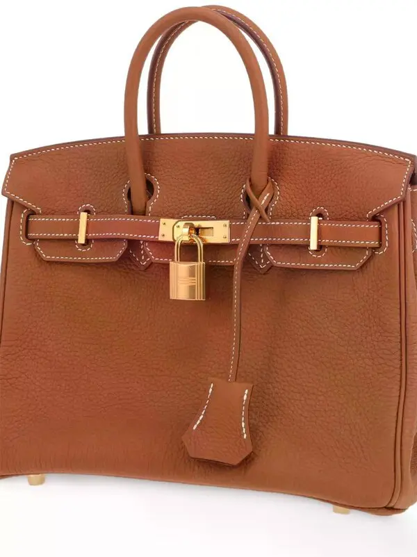 Hermès 2022 25 Birkin Tote Bag - Brown