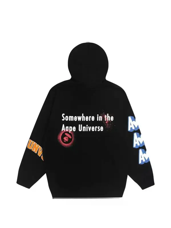 AAPE BY *A BATHING APE Moonface Logo-print Hoodie