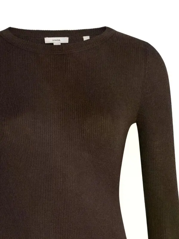 Vince Ribbed-knit Sweater - Brown