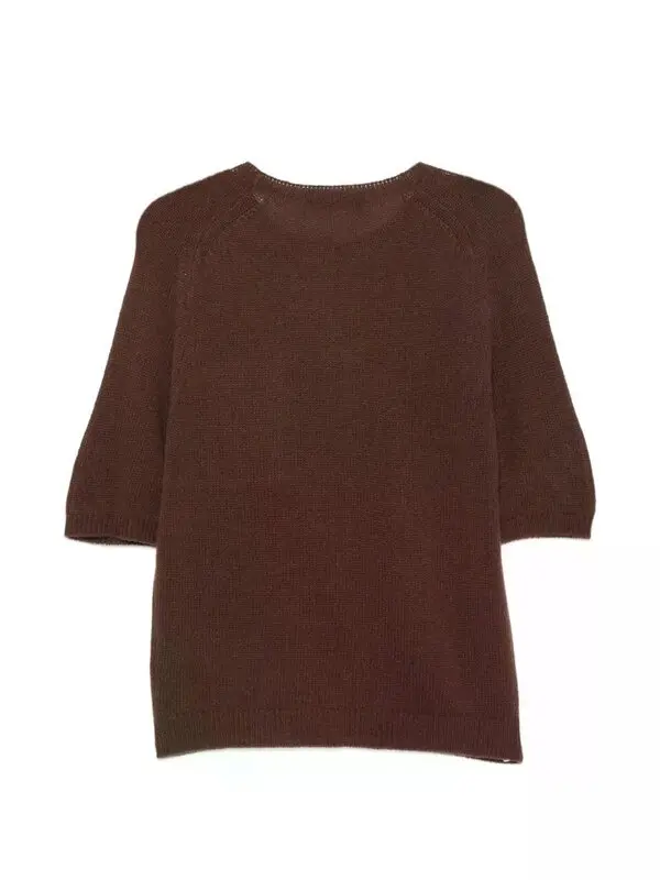 LUISA CERANO Cashmere Patch-pocket Raglan-sleeve Sweater