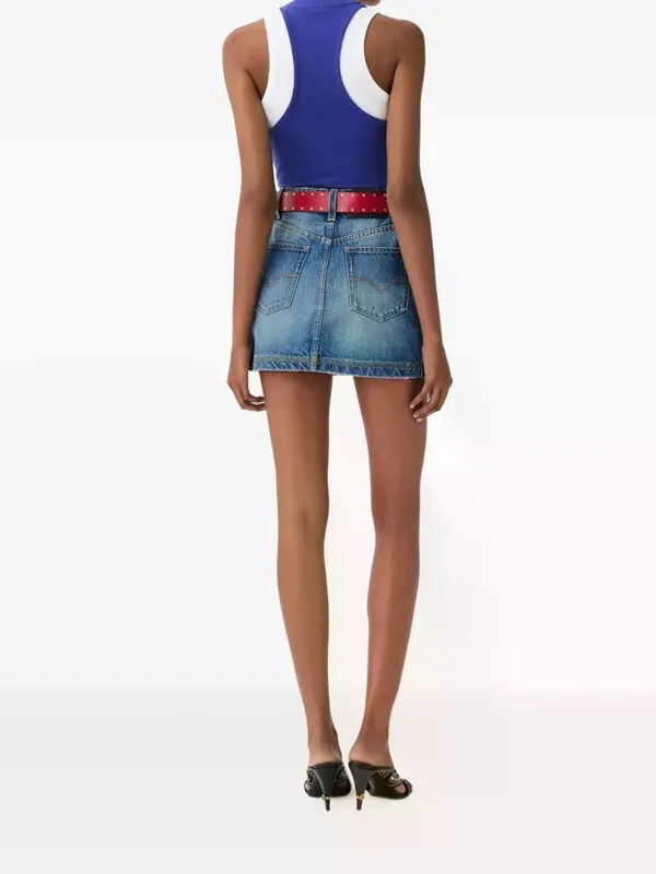 Versace Denim Mini Skirt