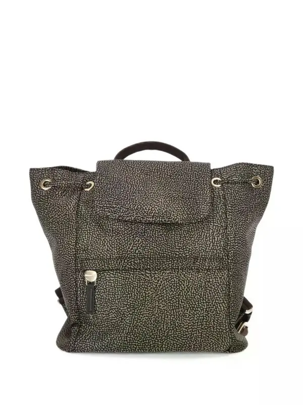 Borbonese Eyelet-embellished Drawstring Backpack