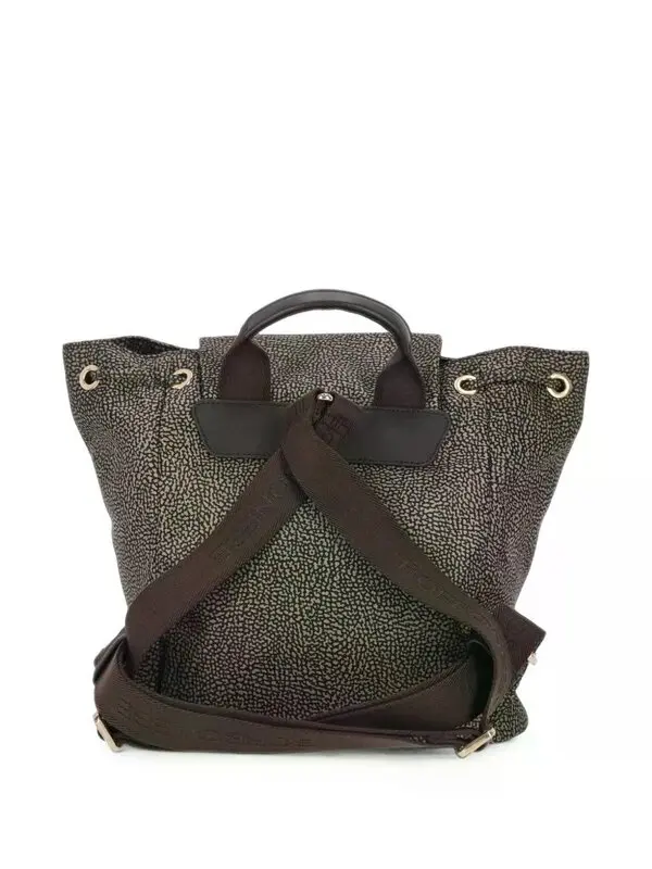 Borbonese Eyelet-embellished Drawstring Backpack