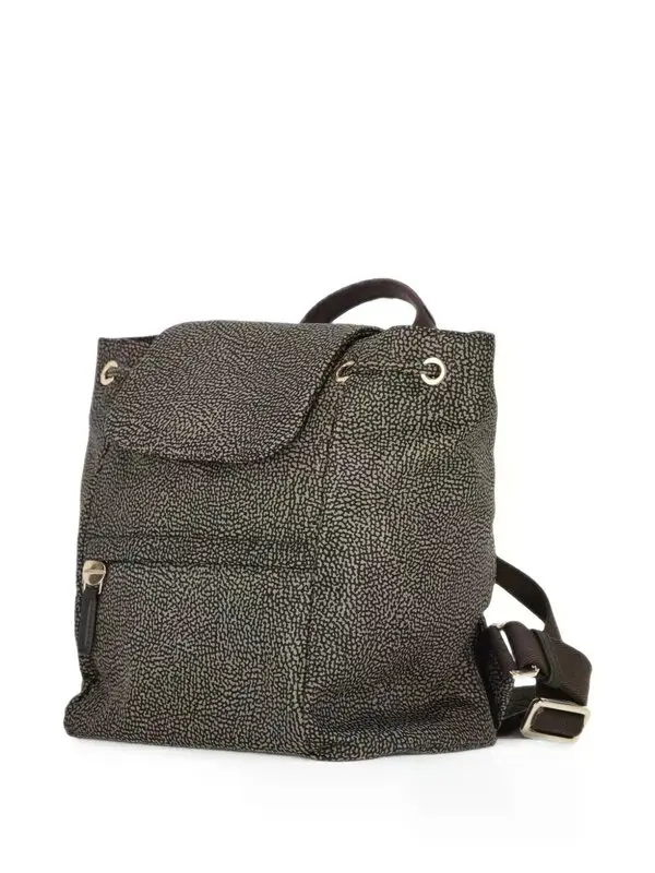 Borbonese Eyelet-embellished Drawstring Backpack