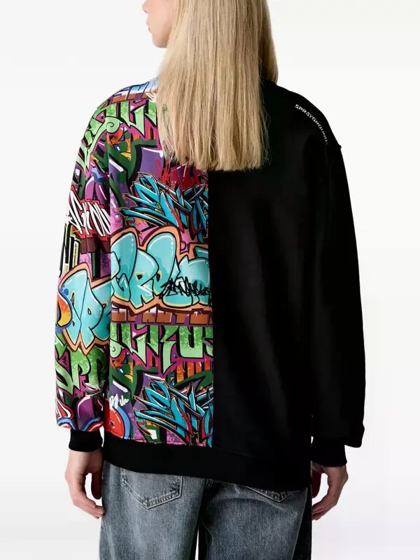 SPRAYGROUND Shark Graffiti-print Sweater