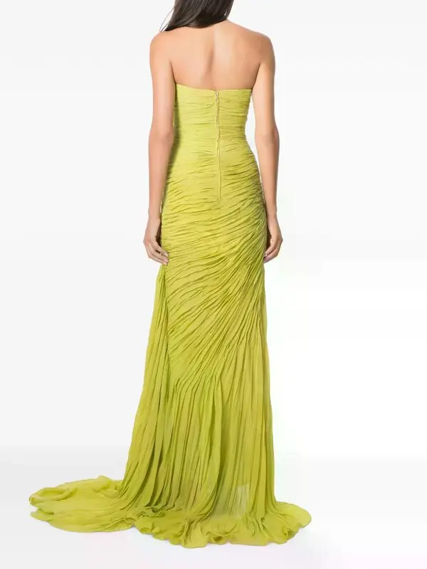NORINA ST Viva Ruched Strapless Maxi Dress