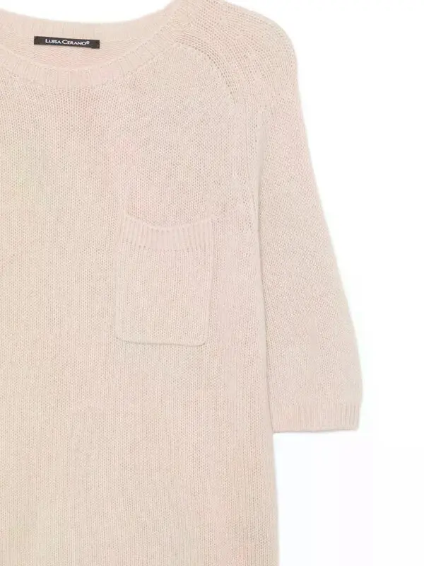 LUISA CERANO Chest-pocket Short-sleeve Sweater