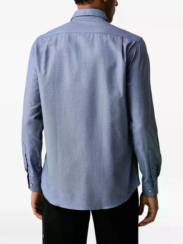 Paul & Shark Micro-patterned Long-sleeved Shirt