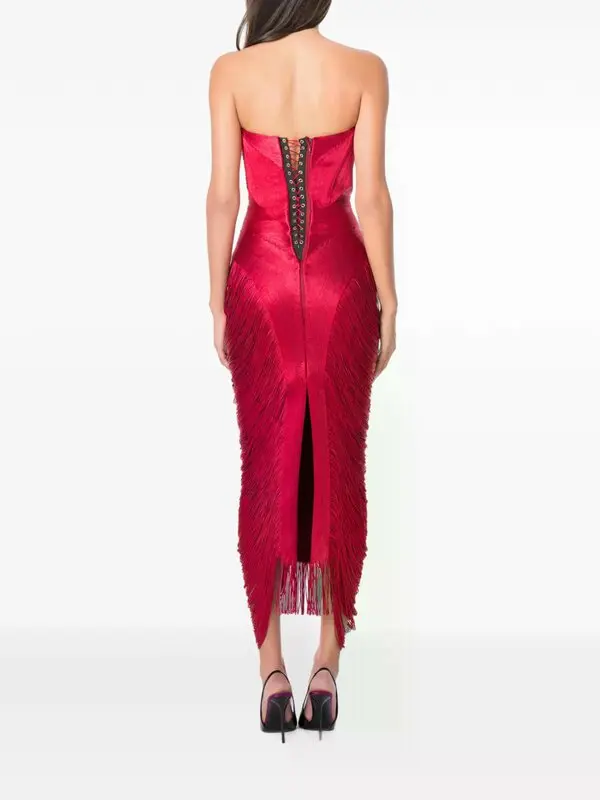 NORINA ST Aura Fringed Midi Dress