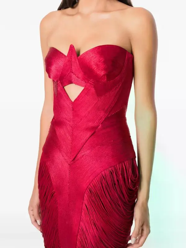 NORINA ST Aura Fringed Midi Dress