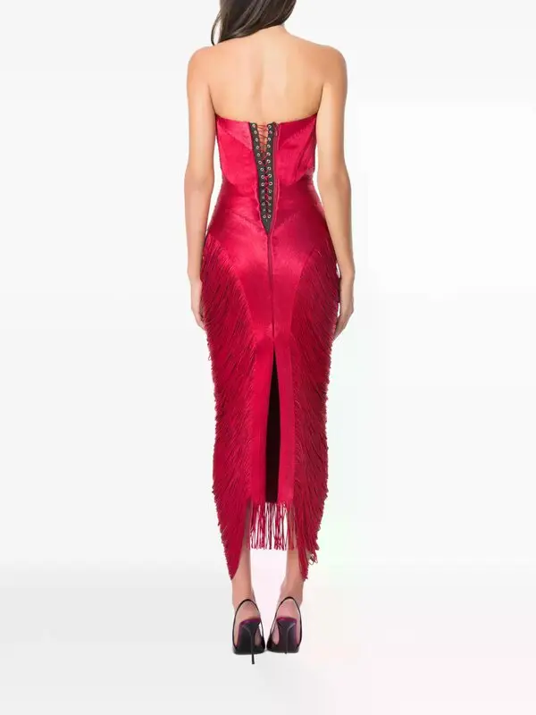 NORINA ST Aura Fringed Midi Dress