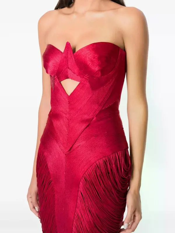 NORINA ST Aura Fringed Midi Dress