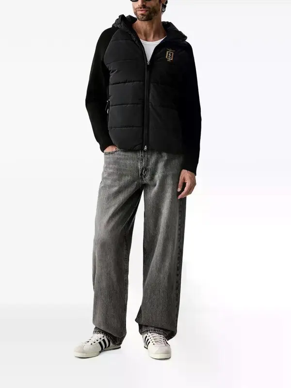 AERONAUTICA MILITARE Quilted Knit-sleeve Jacket
