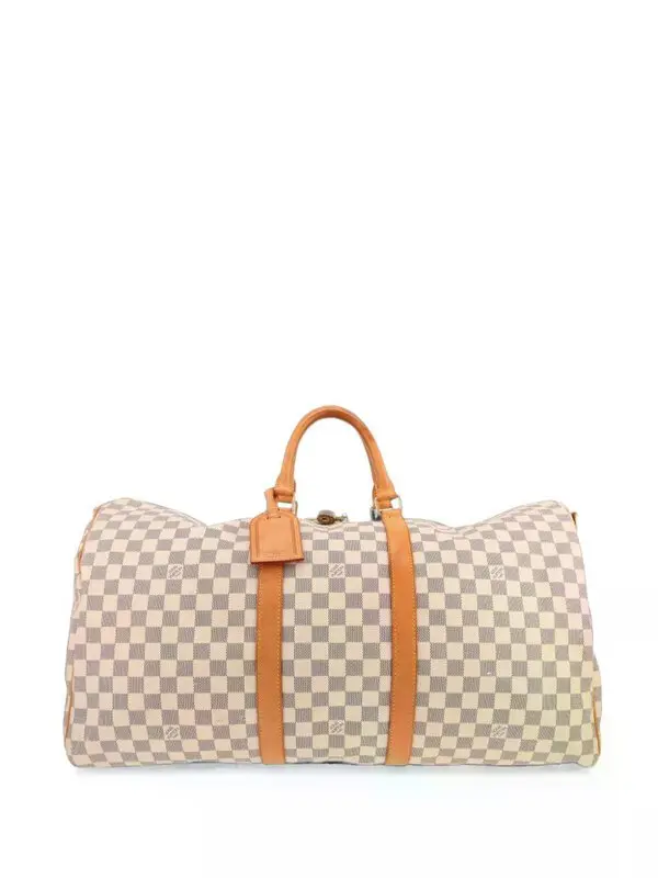 LOUIS VUITTON 2006 Damier Azur Keepall Luggage - Neutrals