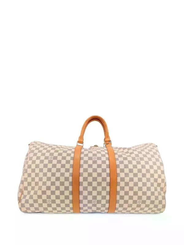 LOUIS VUITTON 2006 Damier Azur Keepall Luggage - Neutrals
