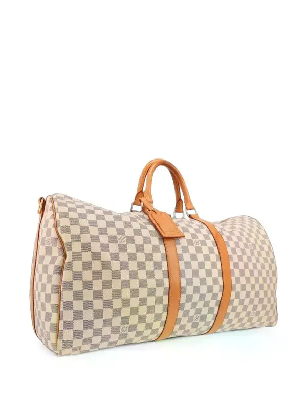 LOUIS VUITTON 2006 Damier Azur Keepall Luggage - Neutrals